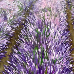 Lavender Field Original Painting Landscape Art Provence Art Gift for ...