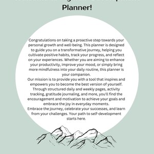 Self-development Planner | Digital PDF | Daily Weekly Monthly Self ...