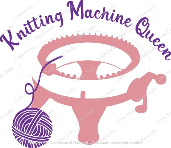 Knitting Machine Queen SVG Commercial Use - Etsy