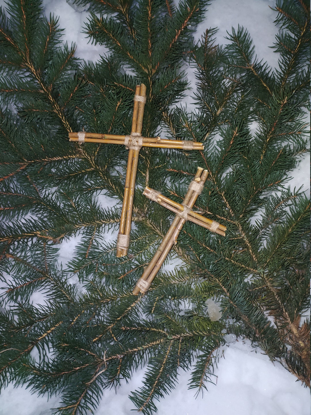 Natural Primitive Wooden Crosses Simple Rustic Easter Decor - Etsy