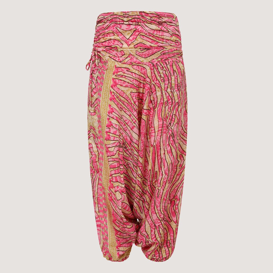 SARI SILK HAREM Trousers / Aladdin Pants / Hippy / Yoga / Comfy ...