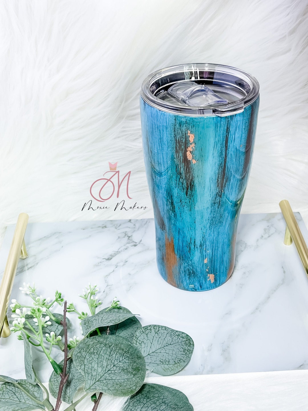 Rustic Inspired Tumbler Patina Paints Tumbler - Etsy