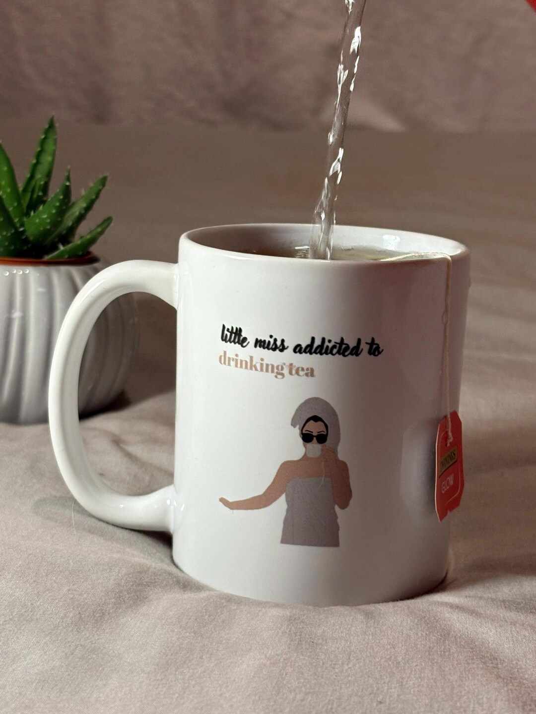 Little Miss Addicted to Drinking Ceramic Mug: Coquette Coffee, Tea, Hot ...