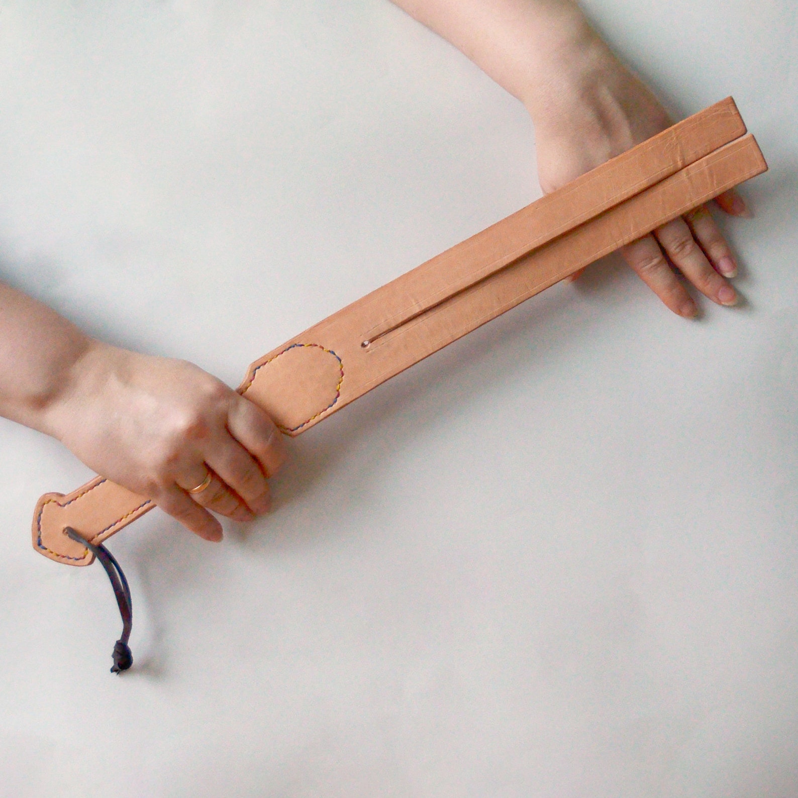 Spanking Leather Tawse Soft Handmade Bdsm T Etsy