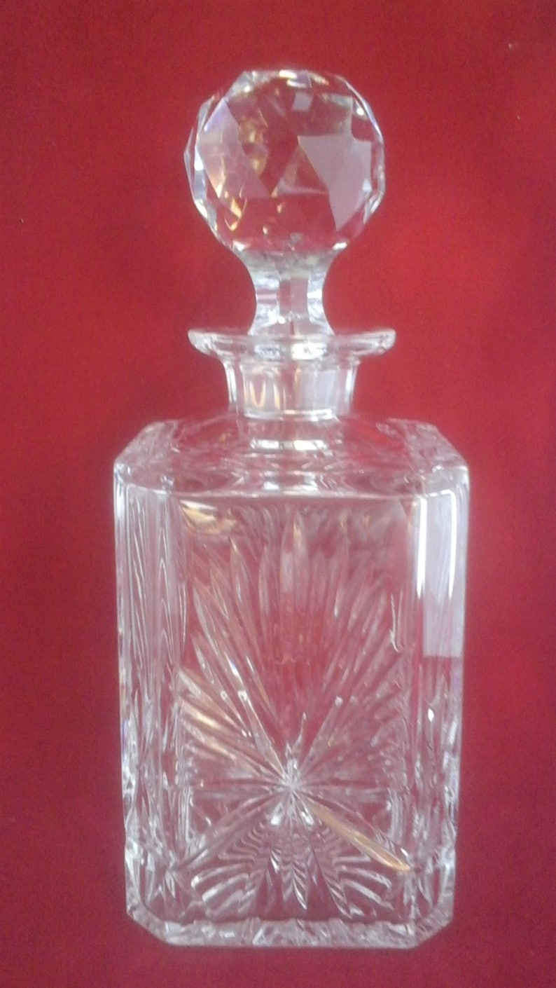 Edinburgh Crystal Star of Edinburgh Square Whisky Decanter - Etsy