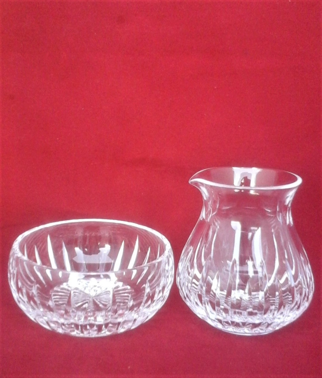Stuart Crystal Monaco Sugar & Cream Set - Etsy Ireland