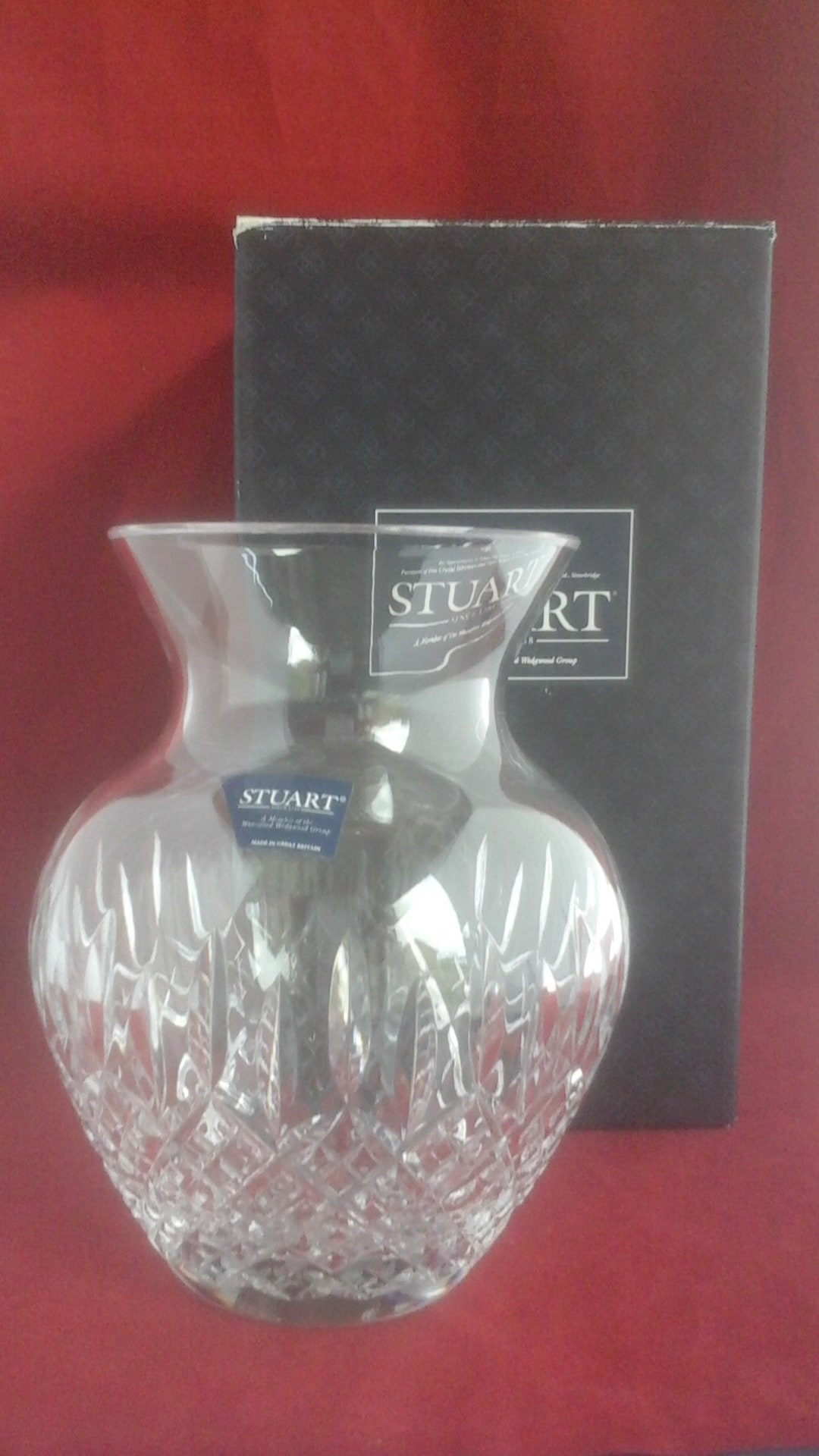 Stuart Crystal Shaftesbury Large Etruscan Vase - Etsy