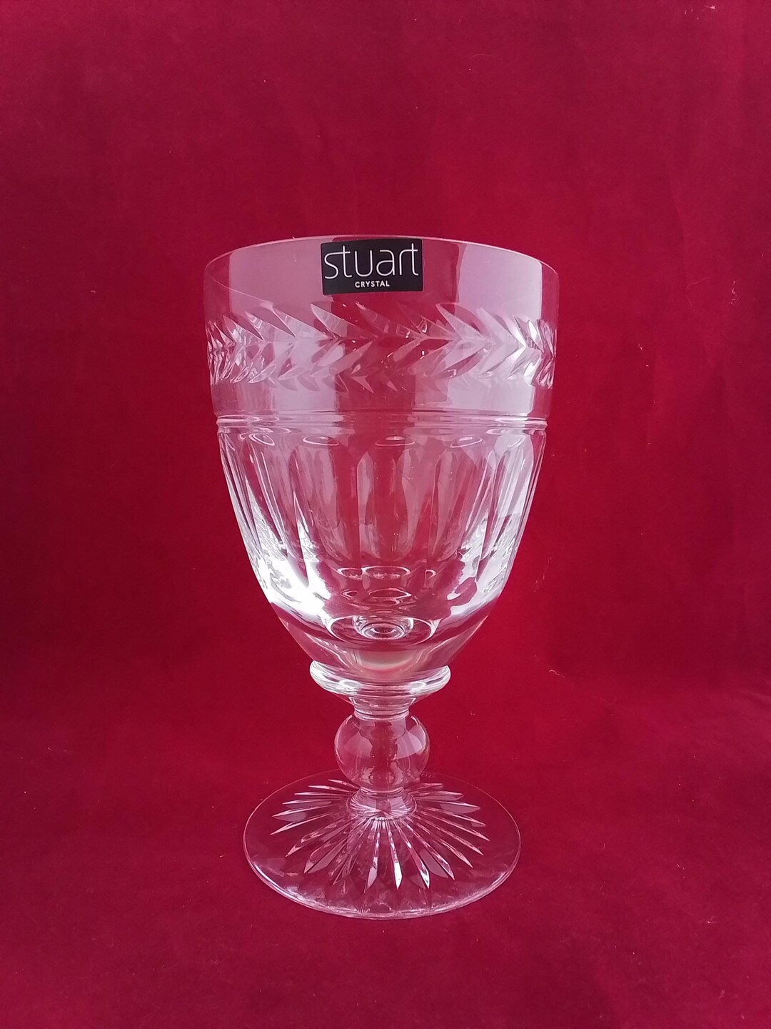 Stuart Crystal Audley Goblet - Etsy