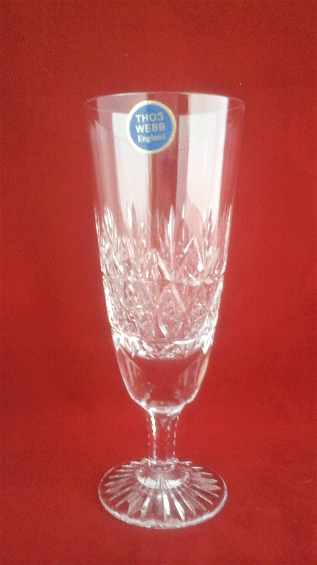 Thomas Webb Crystal Wellington Flute Champagne - Etsy