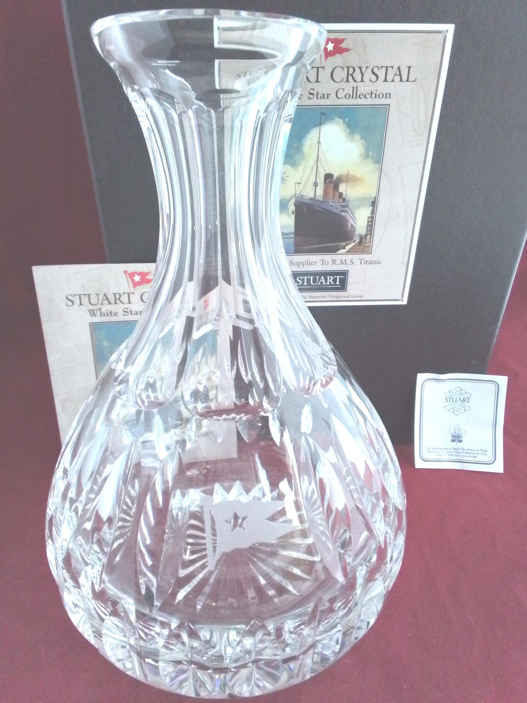 Stuart Crystal White Star Collection Carafe - Etsy