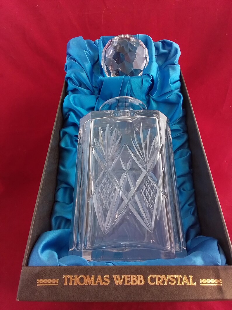 Thomas Webb Crystal Whisky Set x 4 Glasses & Decanter - Etsy