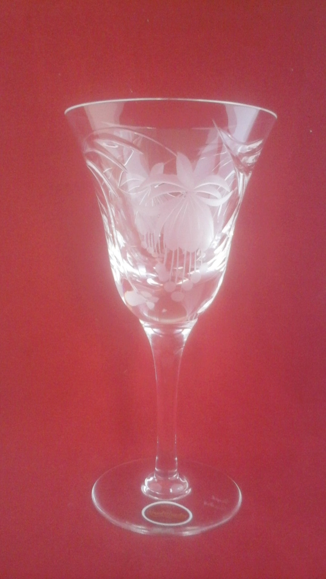 Royal Brierley Crystal Fuchsia Large Wine Glass - Etsy