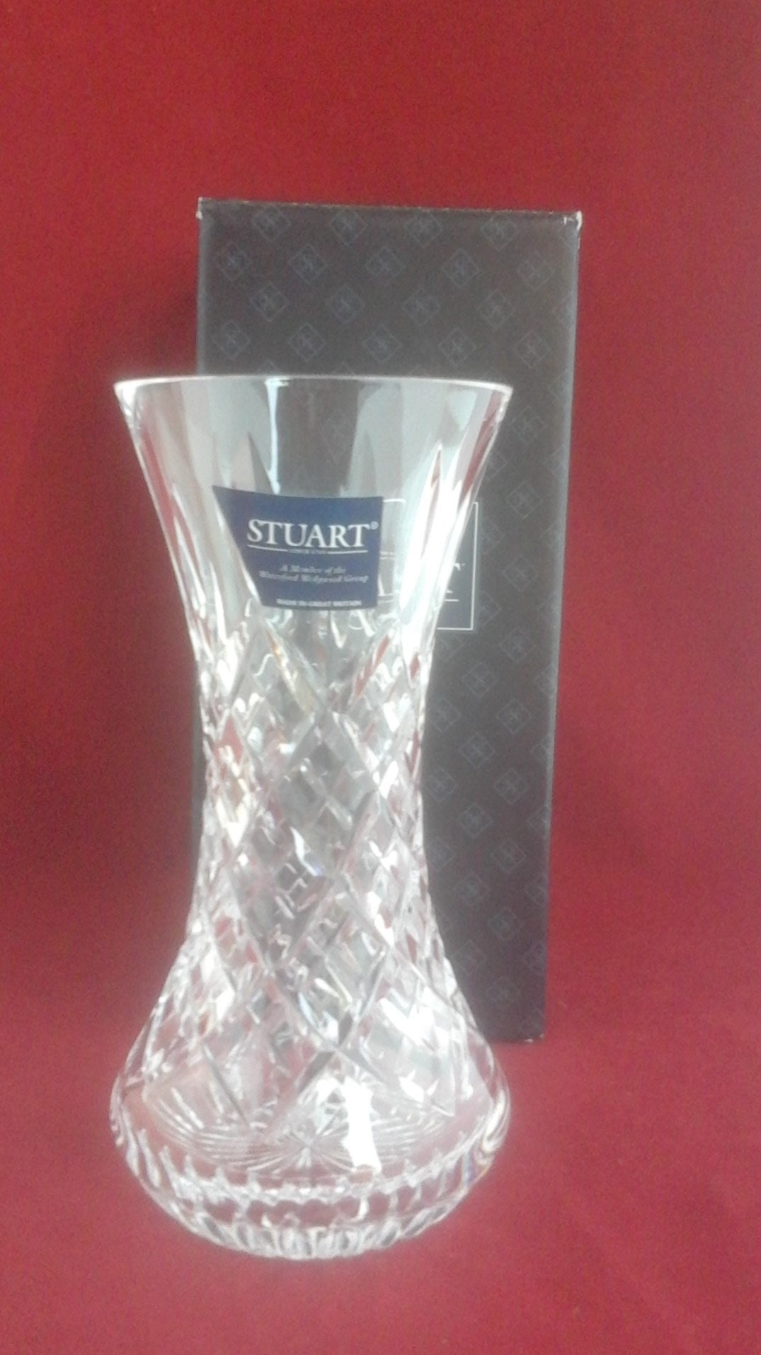 Stuart Crystal Shaftesbury Daffodil Vase - Etsy
