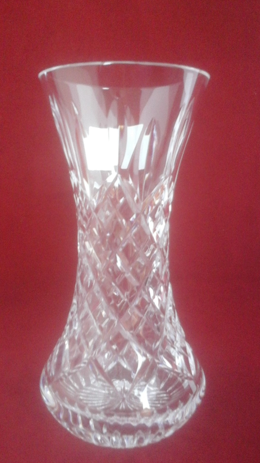 Stuart Crystal Shaftesbury Daffodil Vase - Etsy
