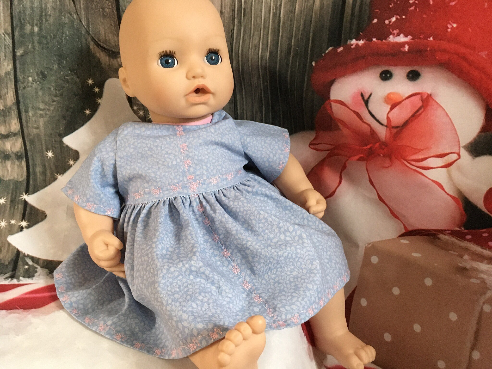 18”/46cm Blue Baby Dolls Dress - Etsy UK