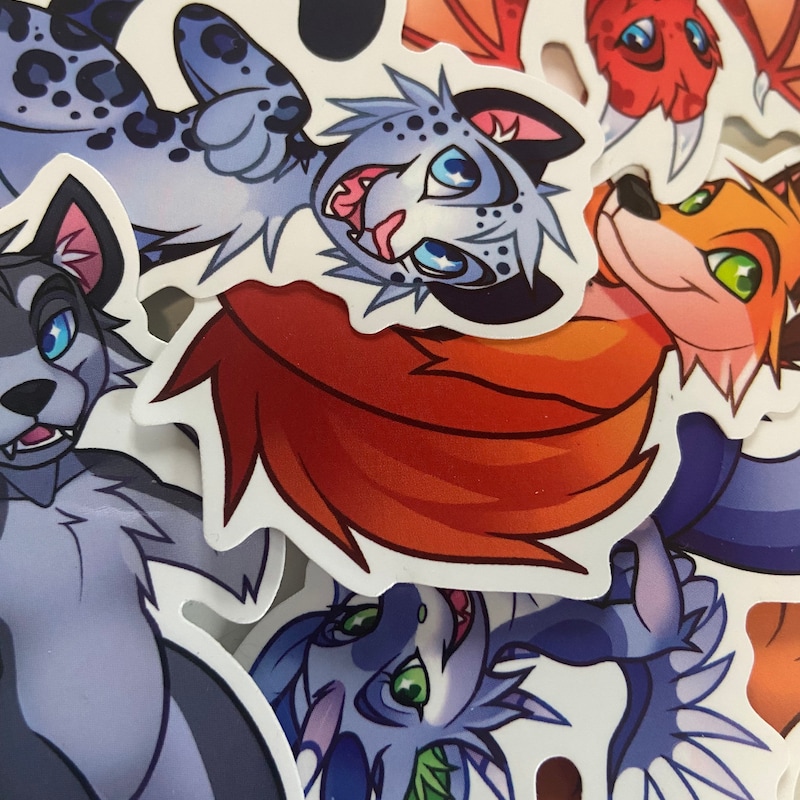 Furry Sticker - Etsy