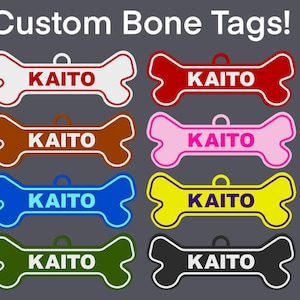 Custom 3D Printed Bone Tags - Etsy