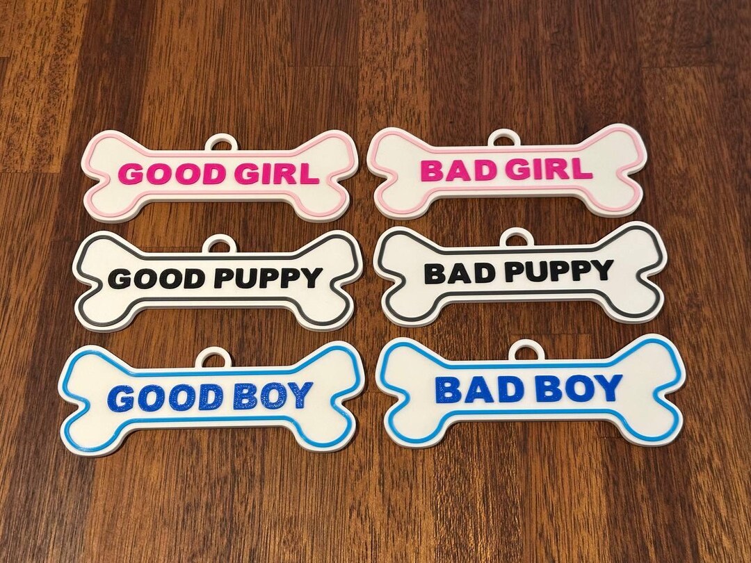 3D Printed Bone Fursuit Tag - Etsy