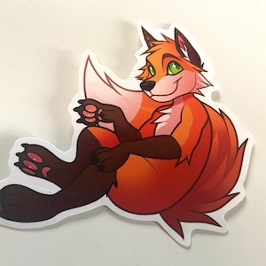 Furry Animal Stickers - Fox, Wolf, Dragon and More Designs! - Etsy