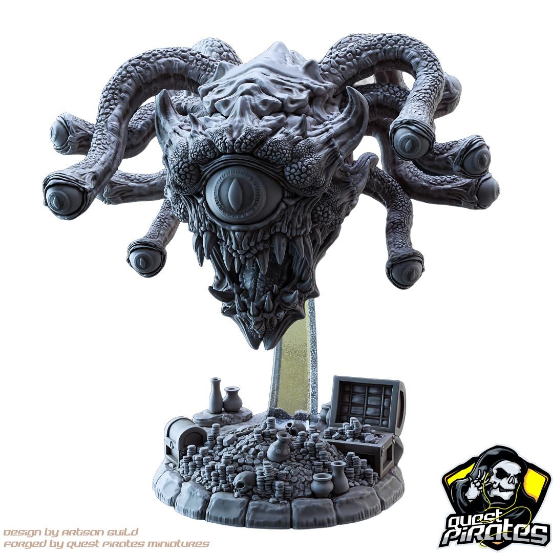 Epic 85mm Beholder Miniature for Tabletop Gaming - Ready for Your ...