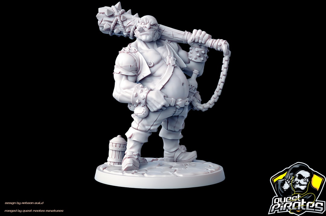 Brawler Miniature, 3D Resin Printed Tabletop RPG Figure - Etsy