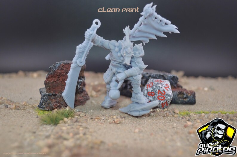Miniature 3D Printed Resin Wraith Sculpture - High Resolution Detailing ...