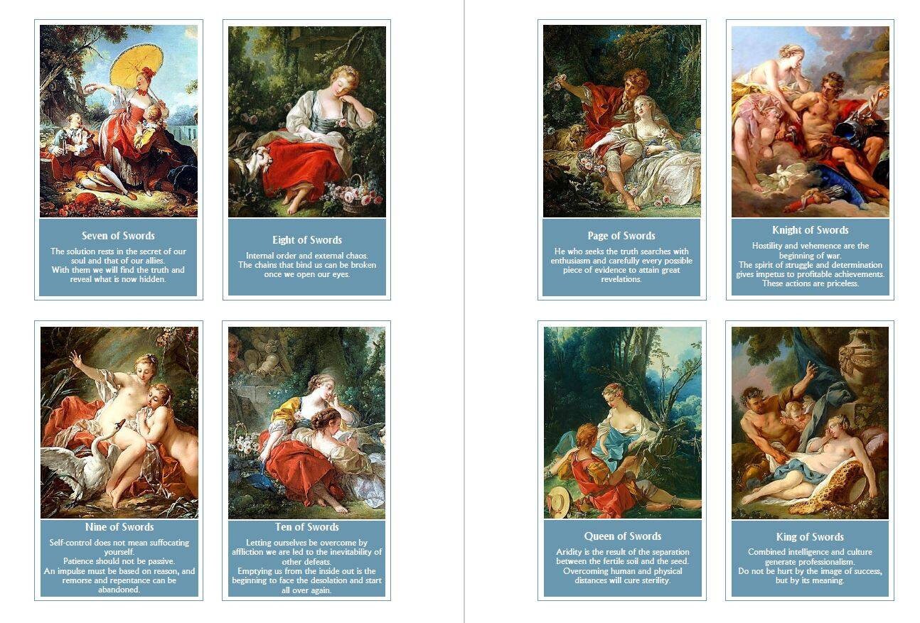 Rococo Art Tarot Deck: Boucher & Fragonard Style - Etsy