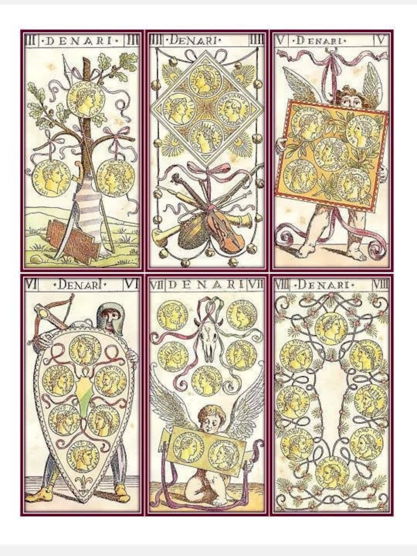 Ancient Tarot of the Masters. Vintage Tarot Deck Reproduction - Etsy ...