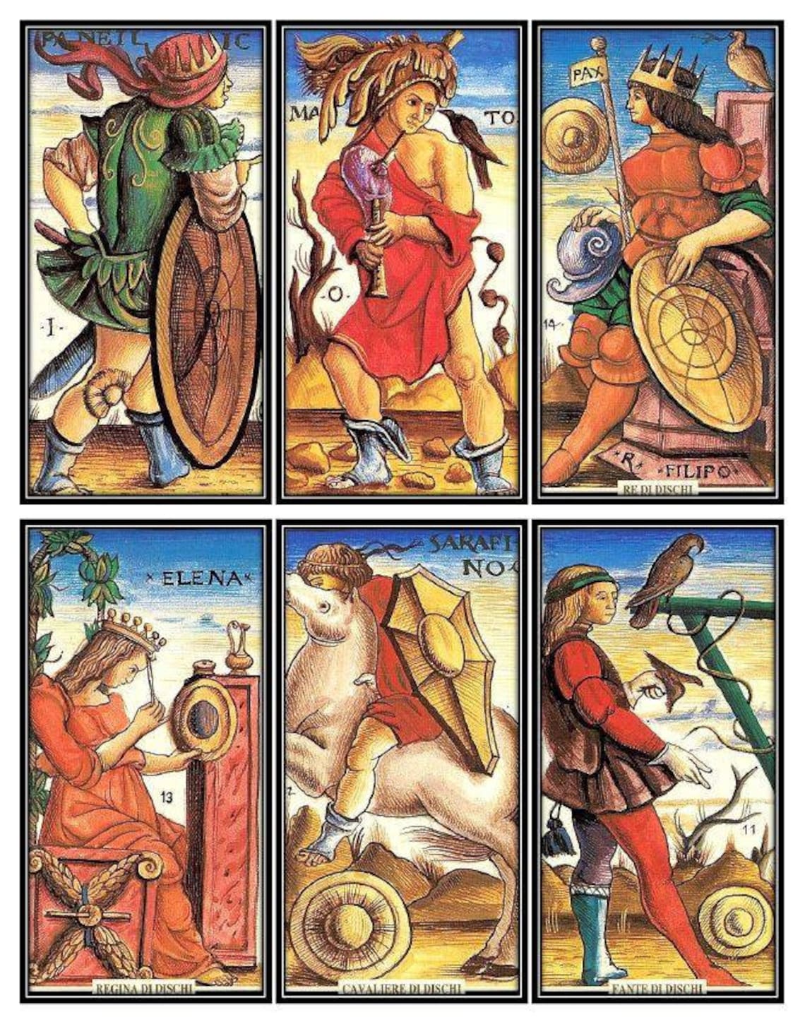 Ancient Sola Busca Tarot Deck Reproduction - Etsy