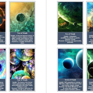 Space Galaxy Tarot Deck. Cosmos Tarot - Etsy