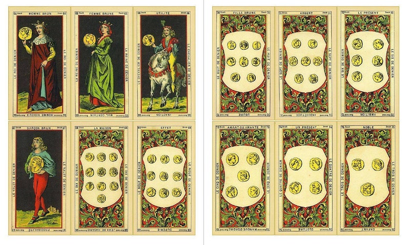 Etteilla Tarot Deck. Ancient Tarot Cards Reproduction - Etsy
