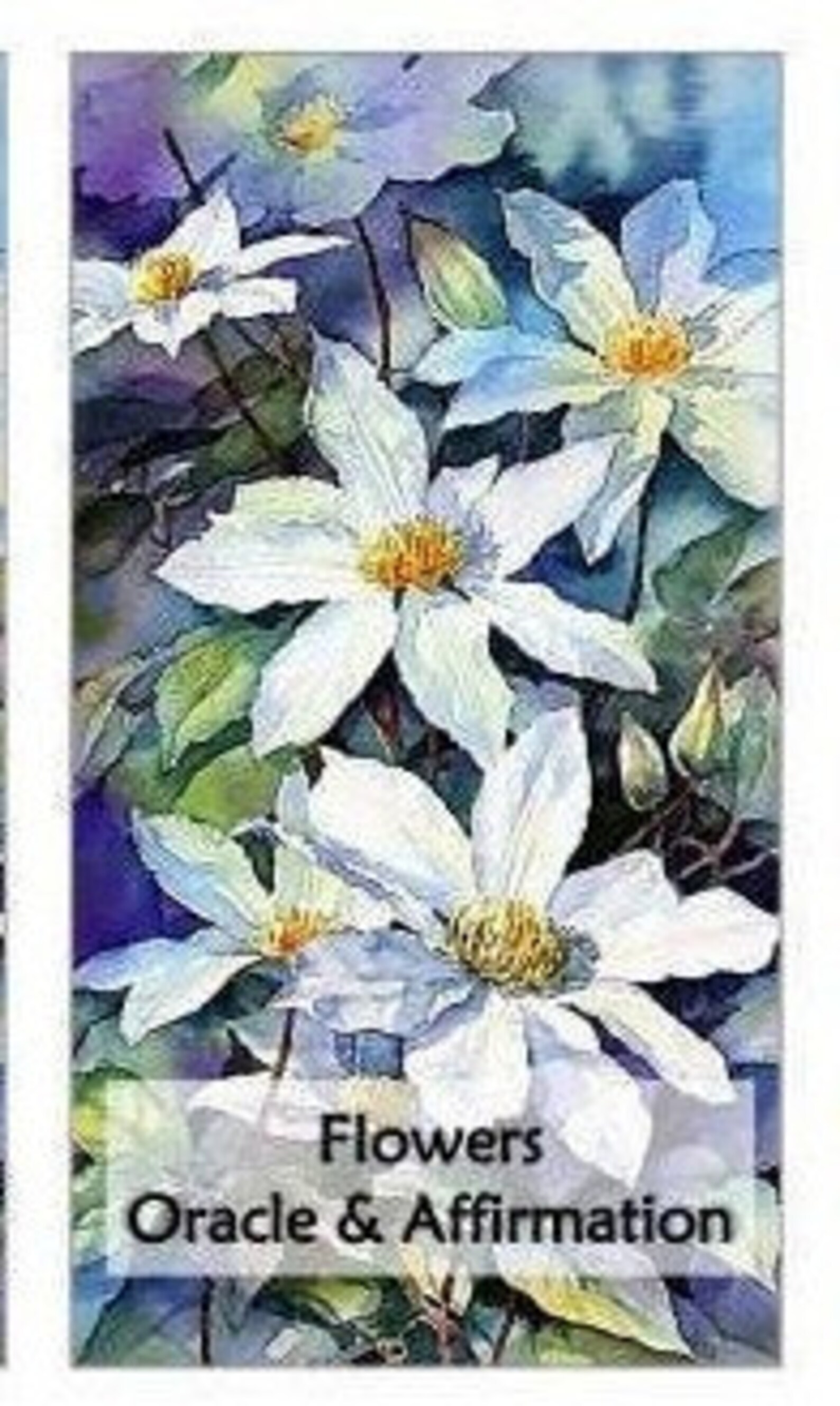 Flowers Oracle Deck. Watercolor Art - Etsy