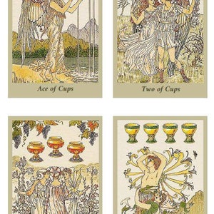 Victorian Romance Tarot Deck. Vintage Tarot Illustrations - Etsy
