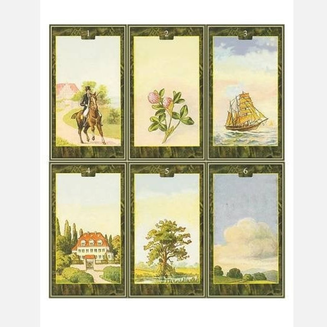 Vjntage Lenormand Oracle Deck. Ancient Lenormand - Etsy