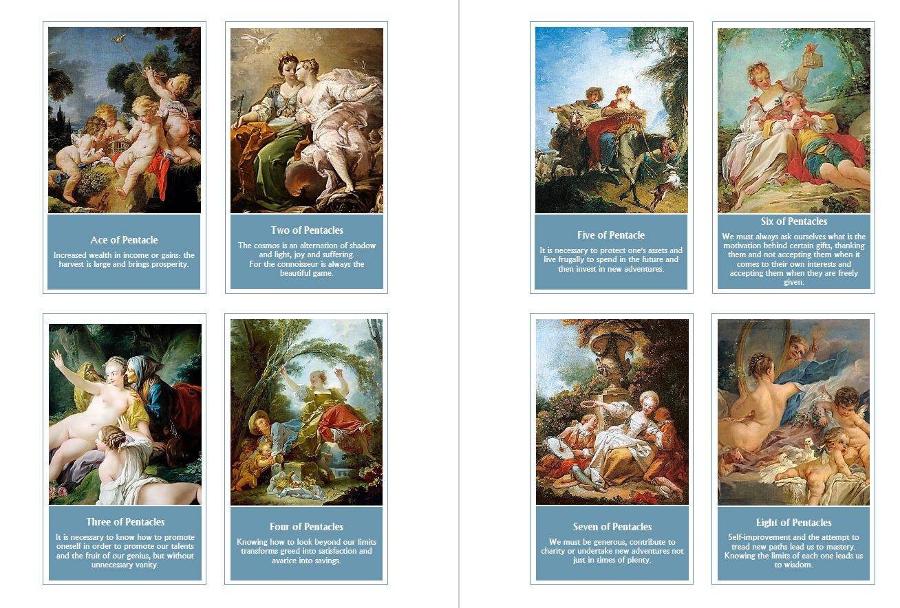Rococo Art Tarot Deck. Late Baroque Tarot. Boucher and - Etsy Hong Kong