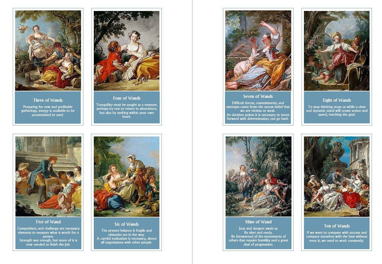 Rococo Art Tarot Deck: Boucher & Fragonard Style - Etsy