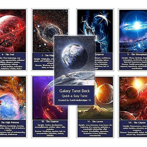 Space Galaxy Tarot Deck. Cosmos Tarot - Etsy