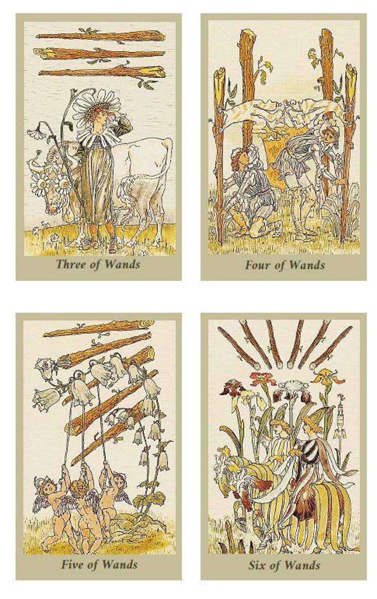 Victorian Romance Tarot Deck. Vintage Tarot Illustrations - Etsy Australia