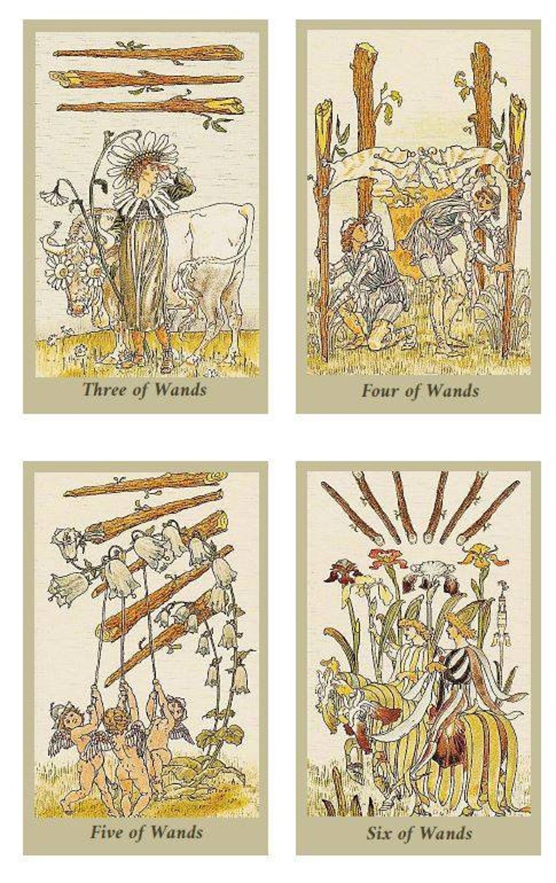 Victorian Romance Tarot Deck. Vintage Tarot Illustrations - Etsy Australia