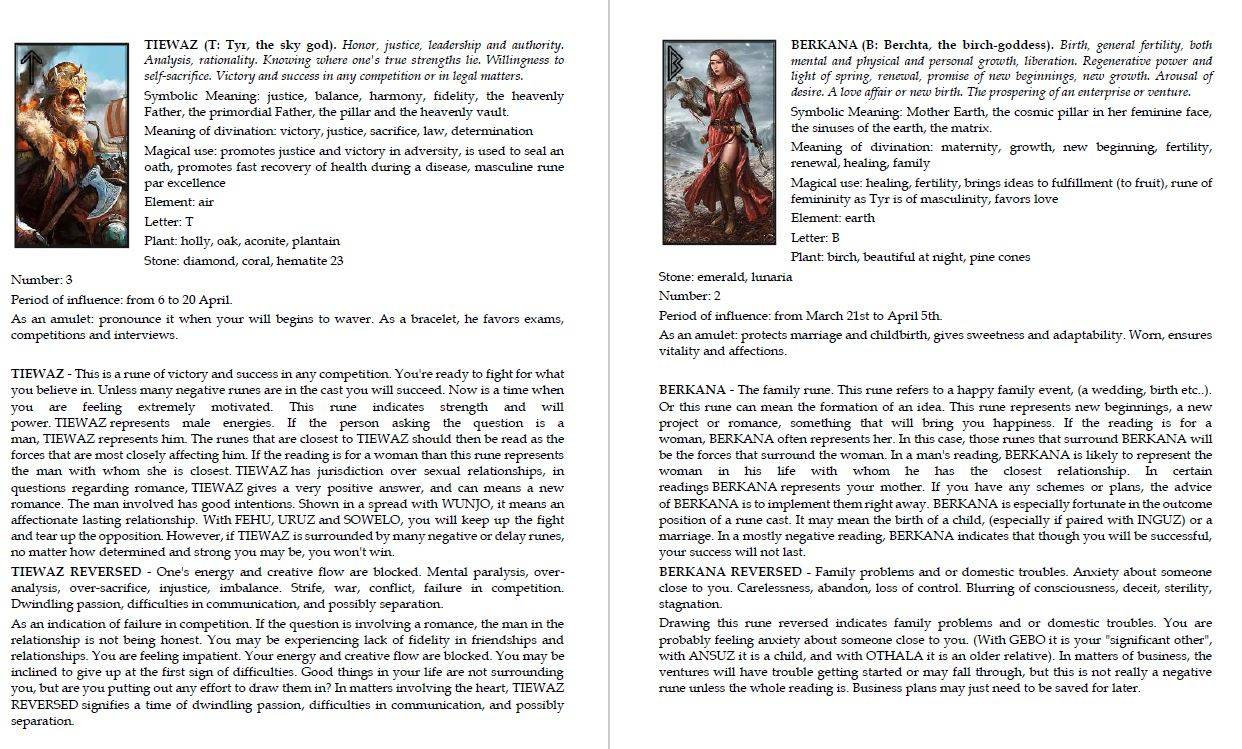 Viking Runes Cards Deck. Rune Casting. Elder Futhark - Etsy