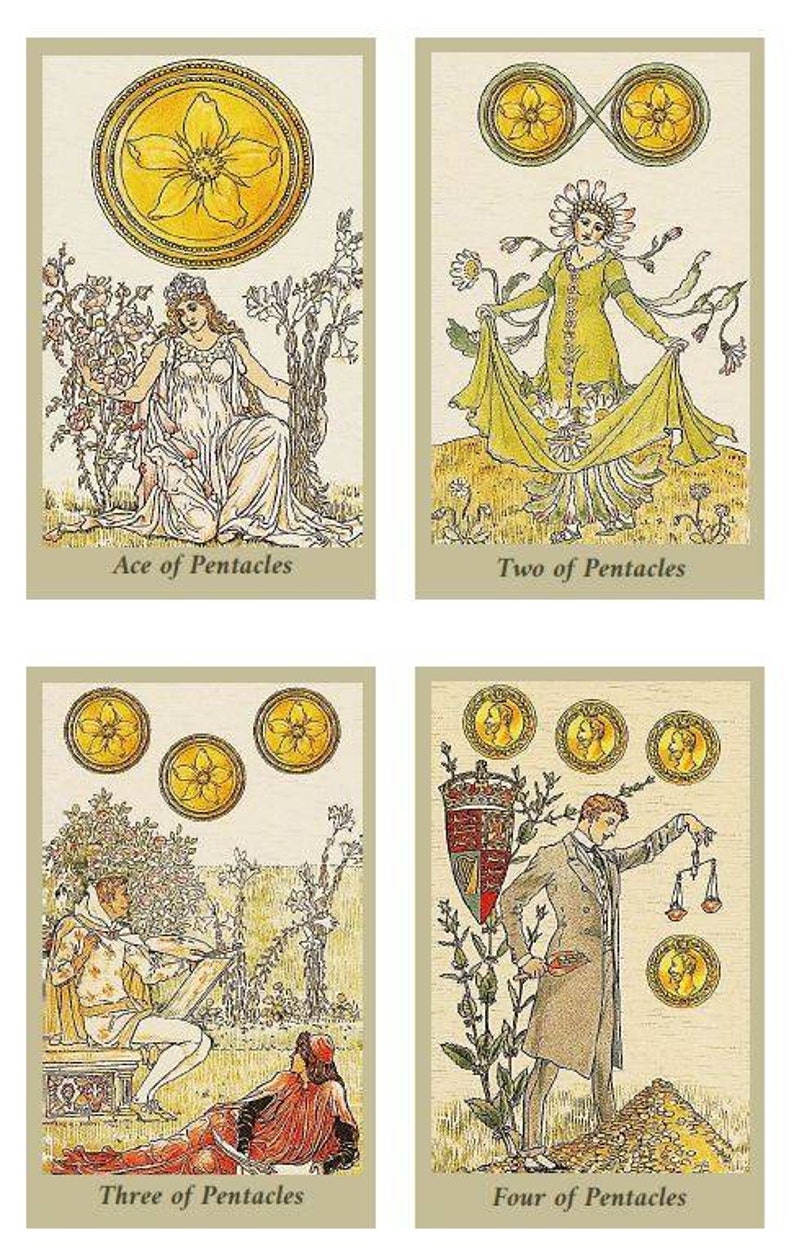 Victorian Romance Tarot Deck. Vintage Tarot Illustrations - Etsy Australia