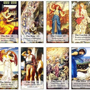 Pre-raphaelite Art Lenormand Oracle Deck. Evelyn De Morgan - Etsy Canada
