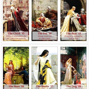 Lenormand Oracle Deck. Edmund Blair Leighton Art - Etsy