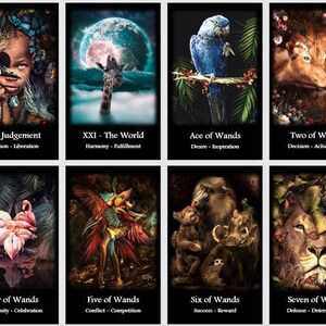Wild Spirit Tarot Deck: Nature and Animals, Includes E-book - Etsy