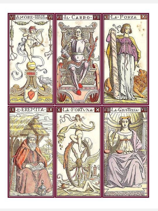 Ancient Tarot of the Masters. Vintage Tarot Deck Reproduction - Etsy