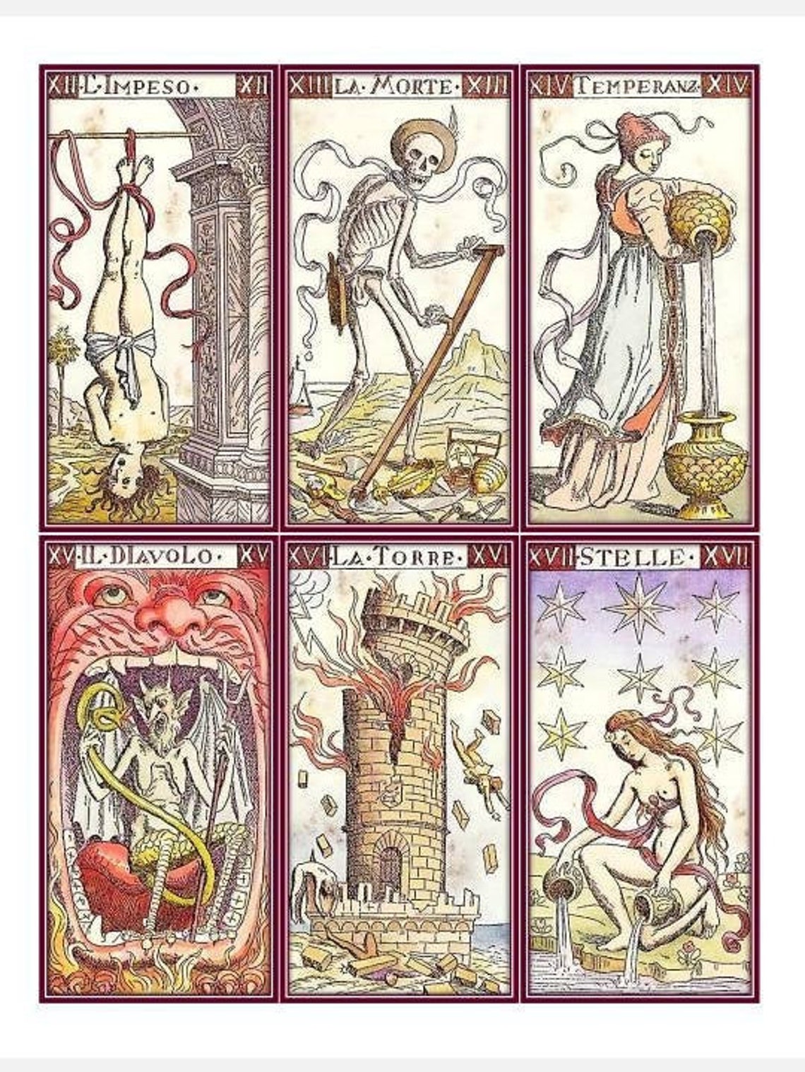 Ancient Tarot of the Masters. Vintage Tarot Deck Reproduction - Etsy