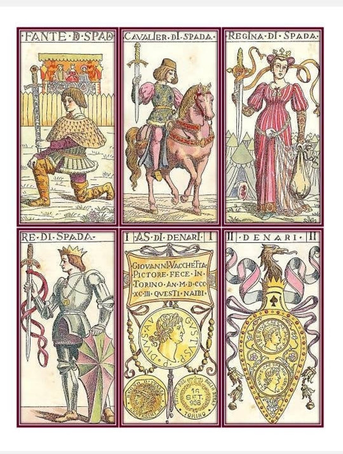 Ancient Tarot of the Masters. Vintage Tarot Deck Reproduction - Etsy