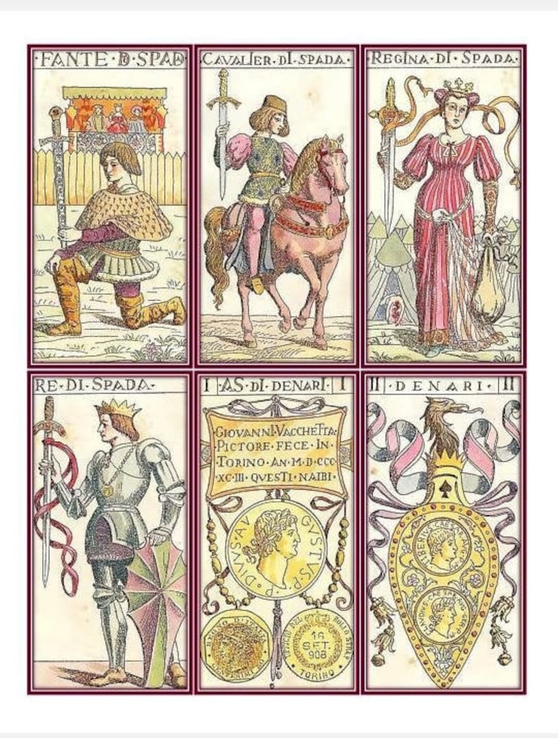 Ancient Tarot of the Masters. Vintage Tarot Deck Reproduction - Etsy