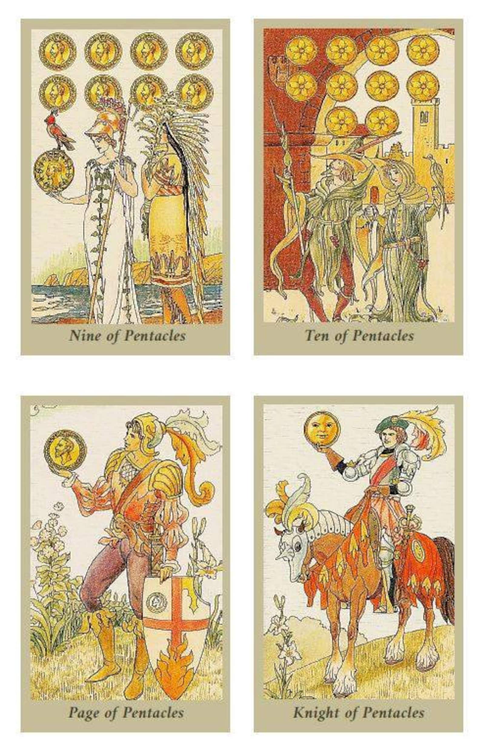 Victorian Romance Tarot Deck. Vintage Tarot Illustrations - Etsy