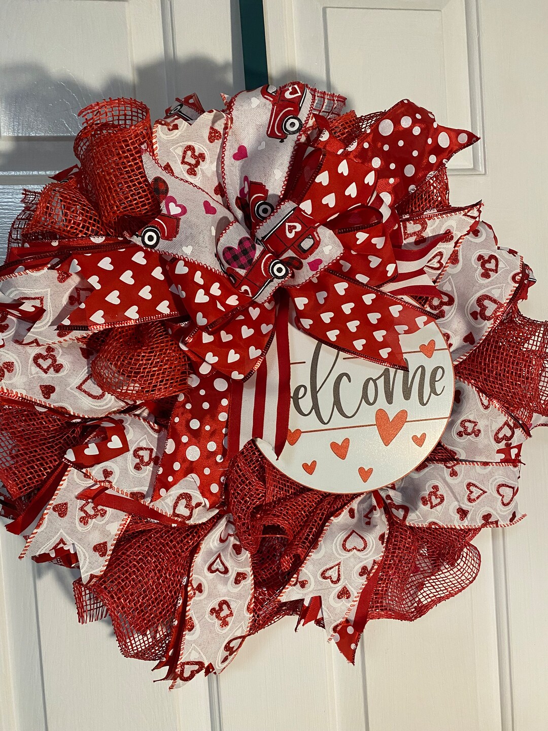 Love Welcome Valentine’s Day Pancake Wreath - Etsy